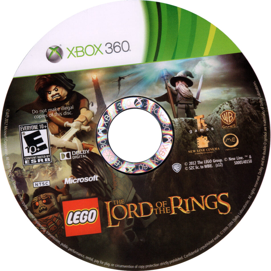 LEGO The Lord of the Rings XBOX360 Label - DVDcover.Com