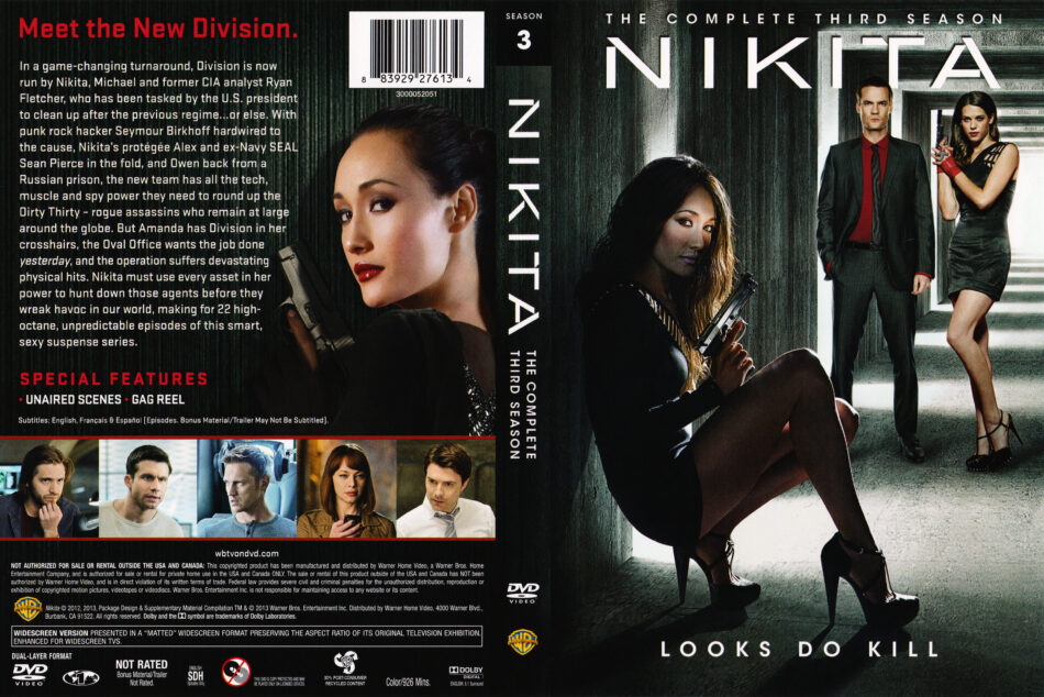 Nikita - Season 3 R1 DVD Cover - DVDcover.Com