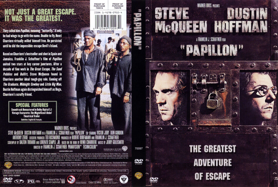 Papillon (2018) R1 Custom DVD Cover - DVDcover.Com