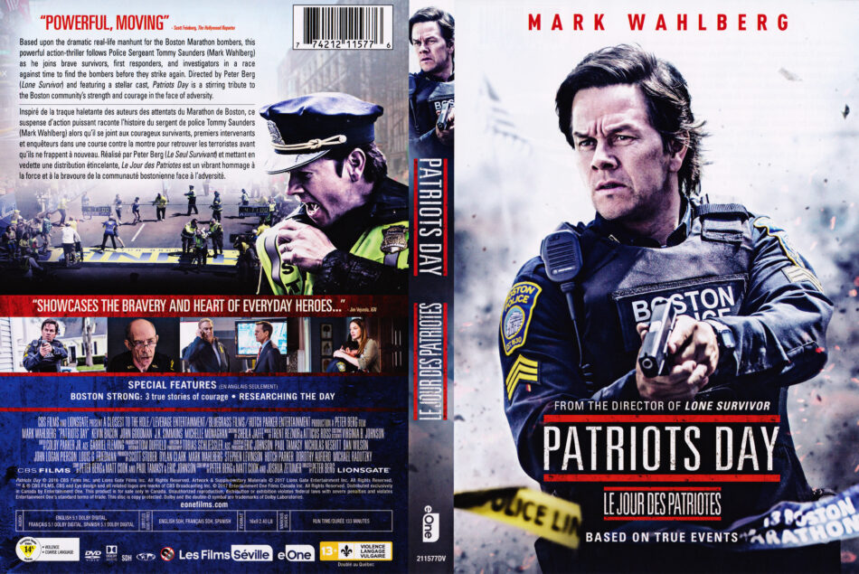 Patriots Day (2016) R1 DVD Cover - DVDcover.Com