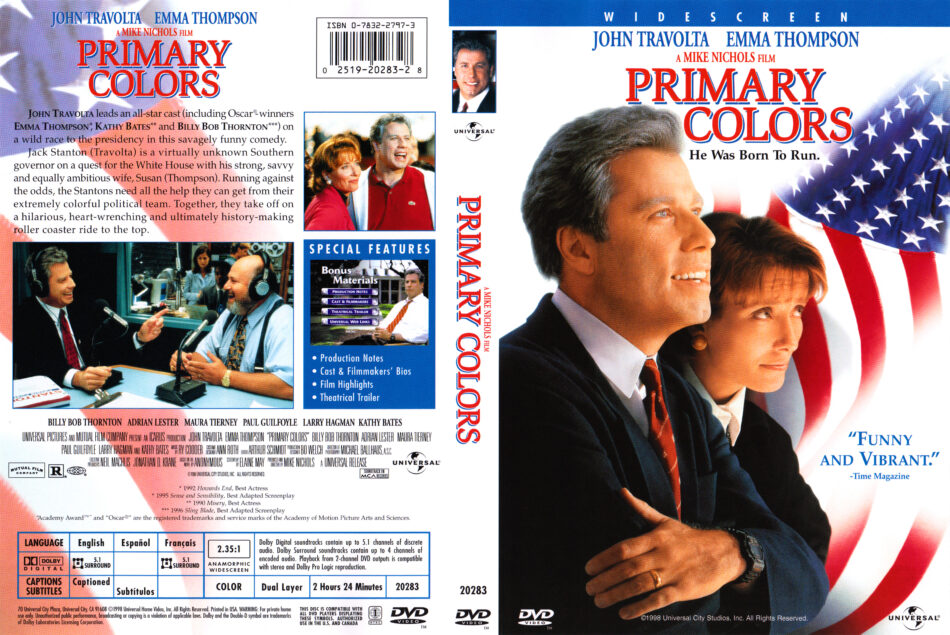 Primary Colors (1998) R1 DVD Cover - DVDcover.Com