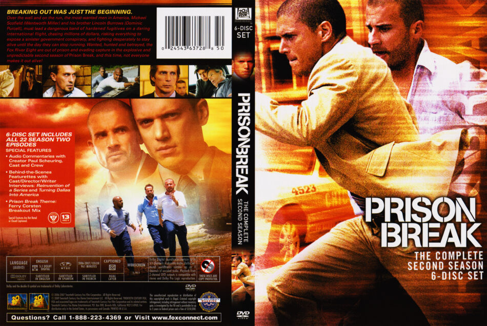 Prison Break (Season 2) R1 DVD Cover - DVDcover.Com