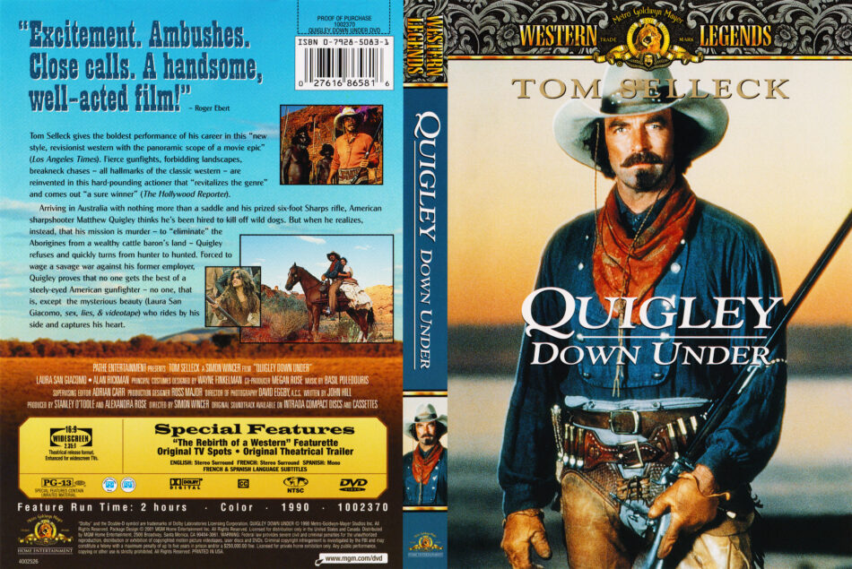 Quigley Down Under (1990) R1 DVD Cover - DVDcover.Com