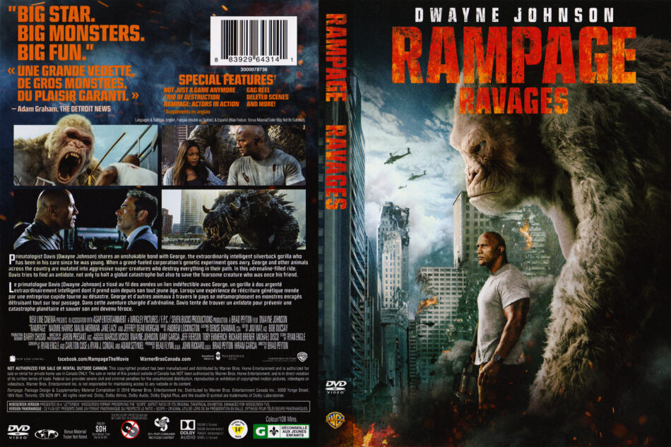 Rampage (2018) R1 DVD Cover - DVDcover.Com