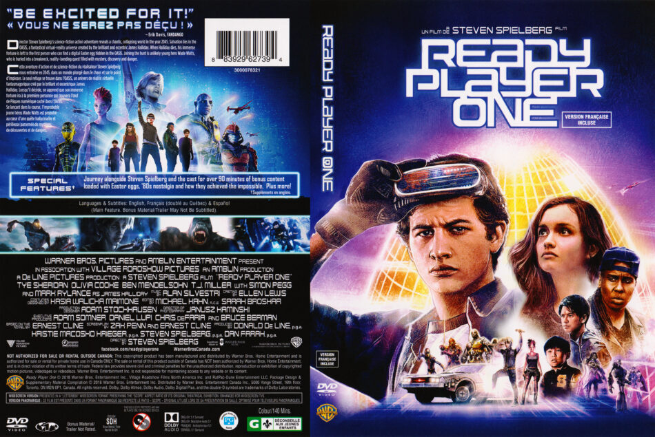 Ready Player One (2018) R1 DVD Cover - DVDcover.Com