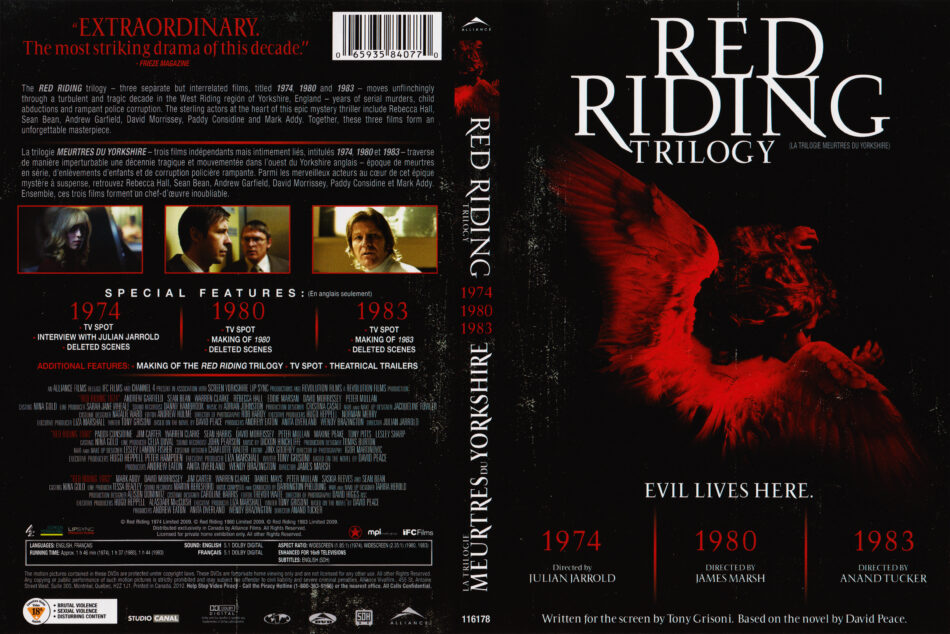 Red Riding Trilogy - 1974 & 1980 & 1983 R1 DVD Cover - DVDcover.Com