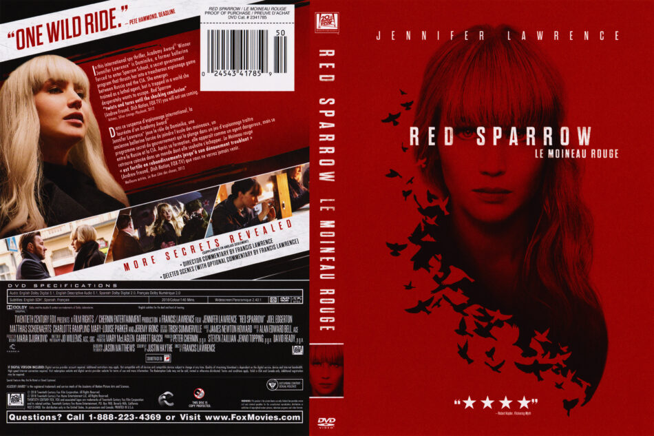 Red Sparrow (2018) R1 DVD Cover - DVDcover.Com