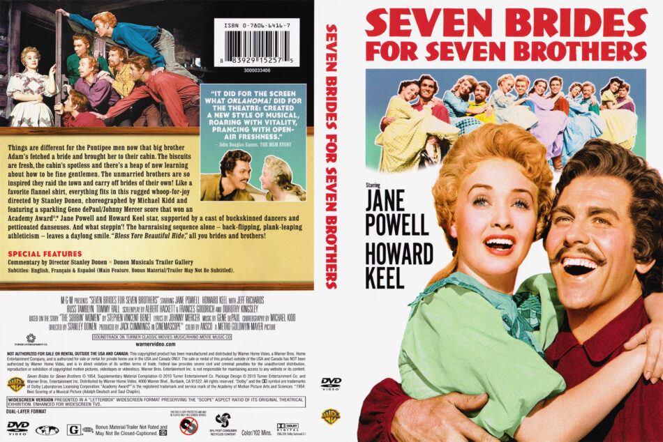 Seven Brides for Seven Brothers (1954) R1 DVD Cover - DVDcover.Com