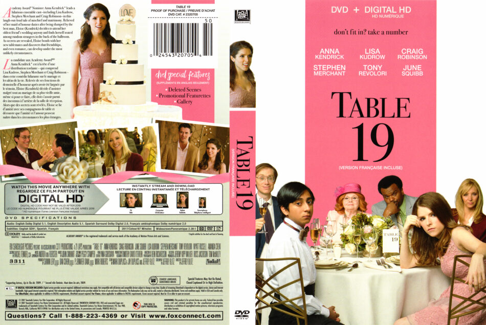 Table 19 (2017) R1 DVD Cover - DVDcover.Com