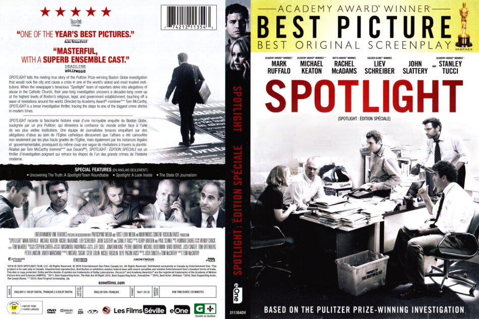 Spotlight (2015) R1 DVD Cover - DVDcover.Com