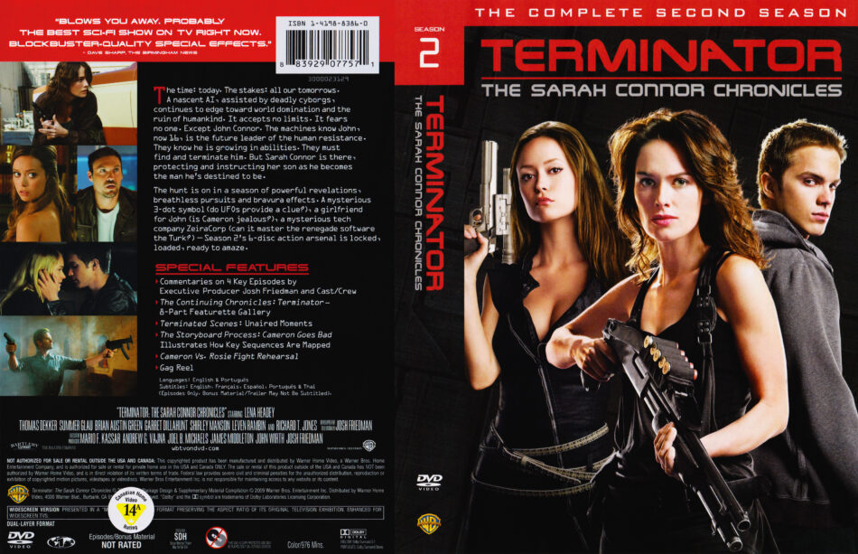 Terminator - the Sarah Connor Chronicles (Season 2) R1 DVD Covers ...