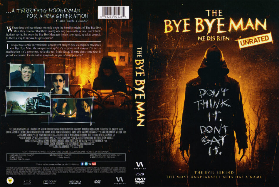 The Bye Bye Man (2017) R1 DVD Cover - DVDcover.Com