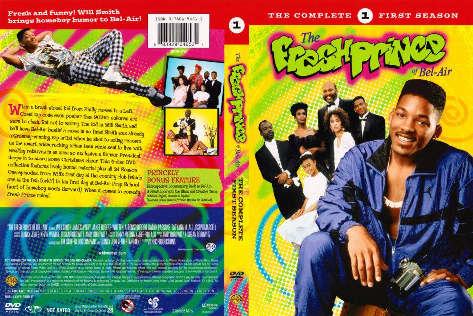 The Fresh Prince of Bel-Air - Season 1 R1 DVD Cover - DVDcover.Com