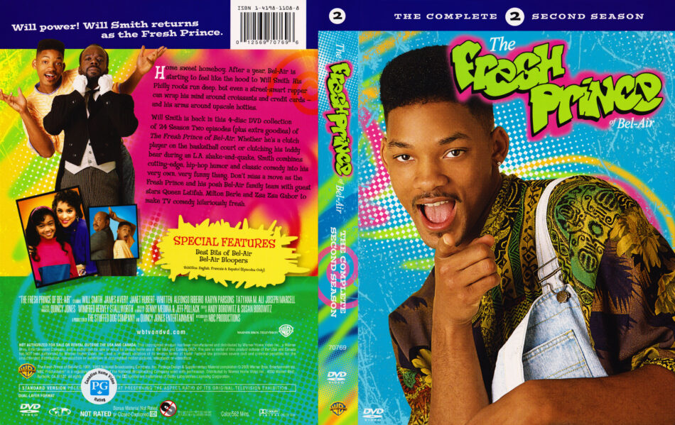 The Fresh Prince of Bel-Air - Season 2 R1 DVD Cover - DVDcover.Com