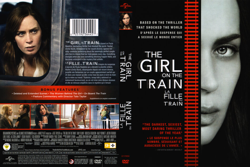 The Girl on the Train (2016) R1 DVD Cover - DVDcover.Com