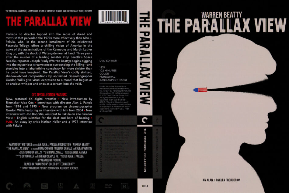The Parallax View (1974) R1 DVD Cover - DVDcover.Com