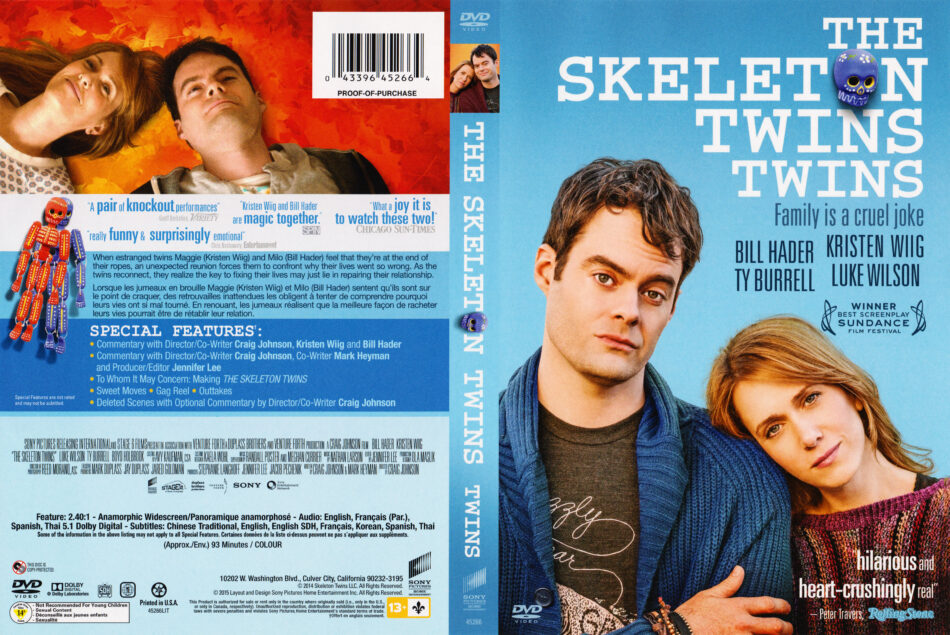 The Skeleton Twins (2014) R1 DVD Cover - DVDcover.Com