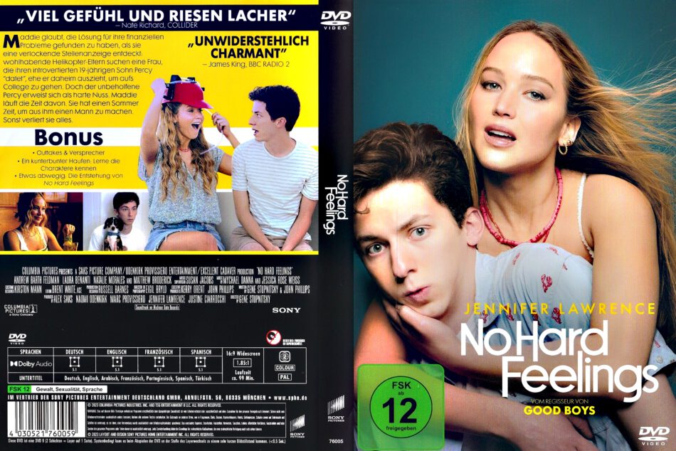 No Hard Feelings R2 DE DVD Cover - DVDcover.Com
