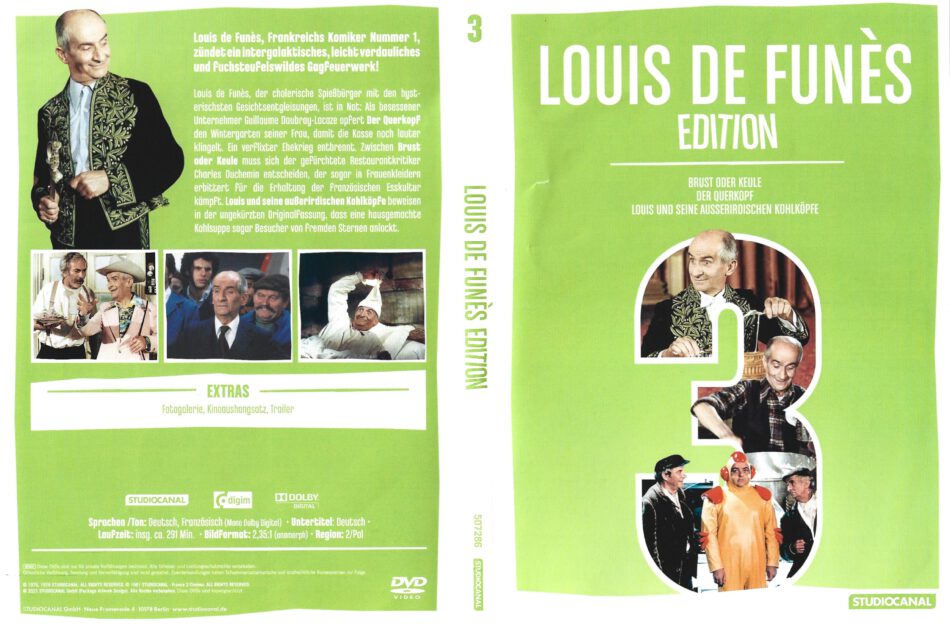 Louis de Funès Edition 3 (1976-1981) R2 DE DVD Cover & Labels - DVDcover.Com