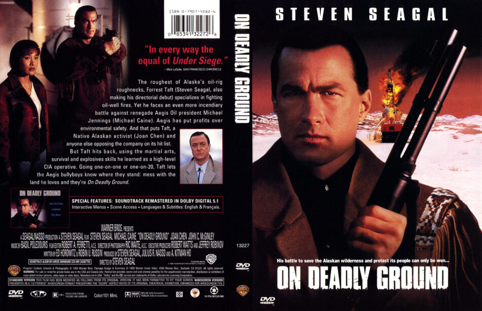 On Deadly Ground (1994) R1 DVD Cover - DVDcover.Com