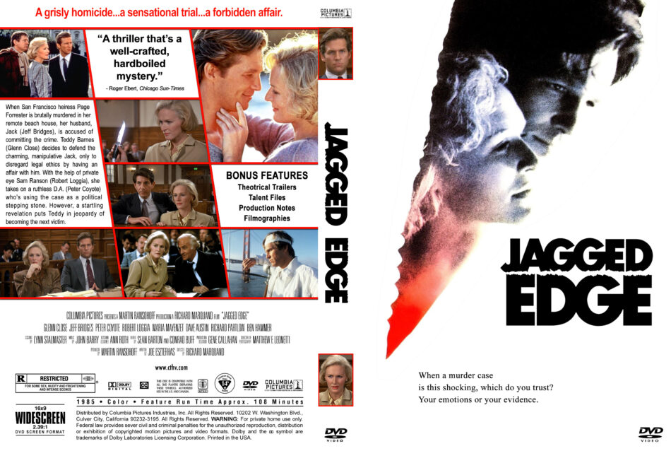 Jagged Edge R1 Custom DVD Cover & Label - DVDcover.Com