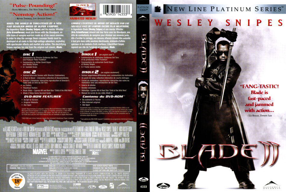 Blade 2 (2002) R1 DVD Cover - DVDcover.Com