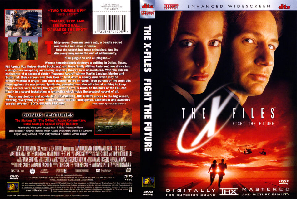 The X-Files: Fight the Future (1998) R1 DVD Cover - DVDcover.Com