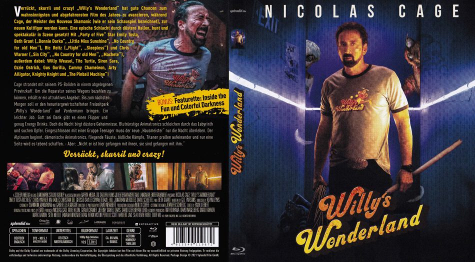 Willy's Wonderland (2021) DE Blu-Ray Covers - DVDcover.Com