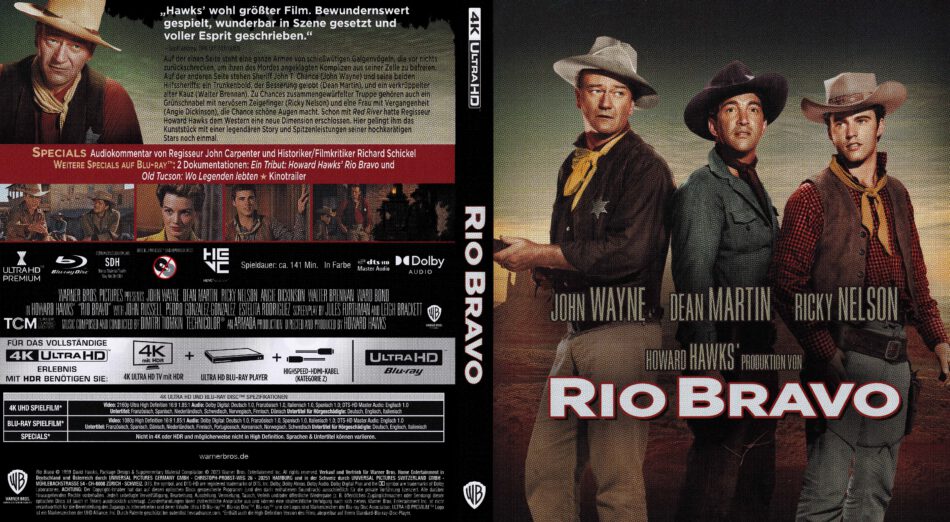 Rio Bravo (1959) DE 4K UHD Covers - DVDcover.Com