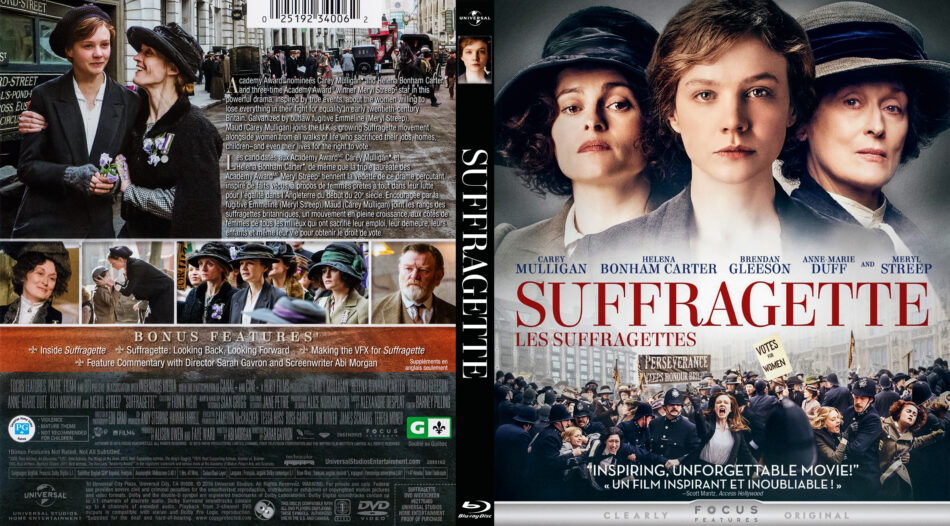 Suffragette (2015) Blu-Ray Cover - DVDcover.Com