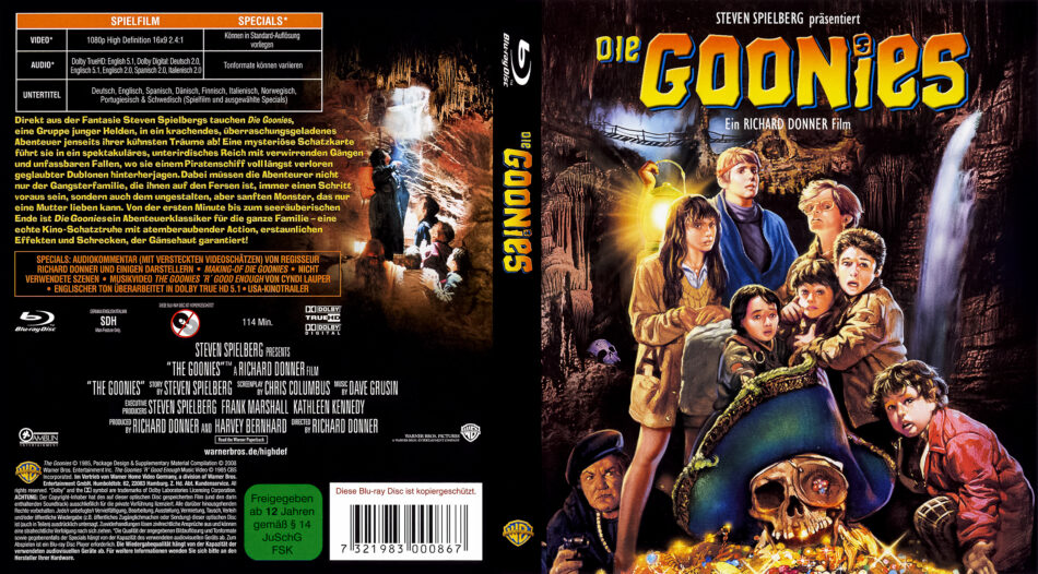Die Goonies (1985) DE Blu-Ray Cover - DVDcover.Com