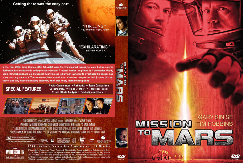 Mission to Mars R1 Custom DVD Cover & Label - DVDcover.Com