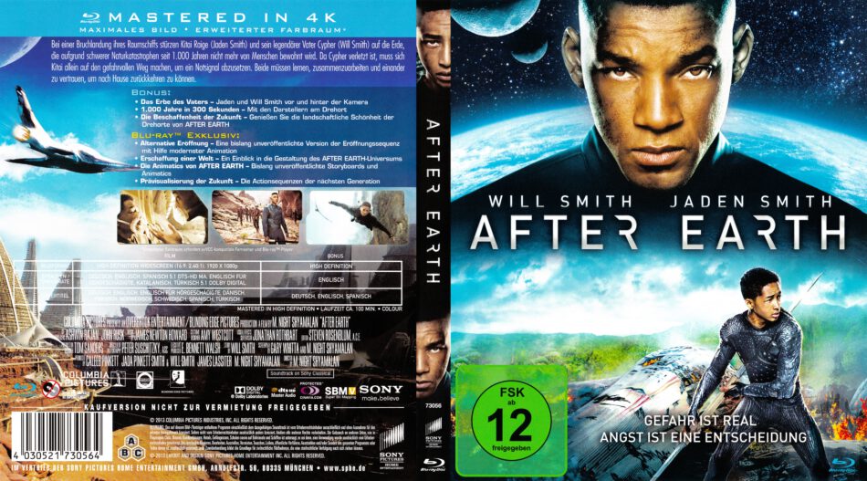 After Earth DE Blu-Ray Cover & Label - DVDcover.Com