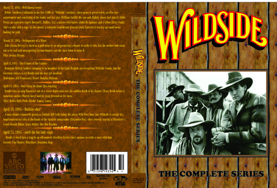 Wildside: The Complete Series R1 Custom DVD Cover and Label - DVDcover.Com