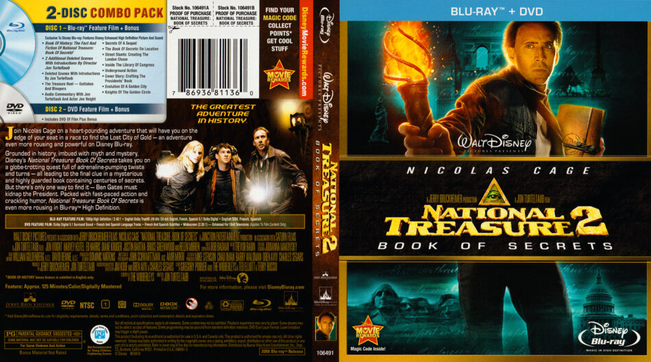 National Treasure 2 - Book of Secrets (2007) Blu-Ray Cover - DVDcover.Com