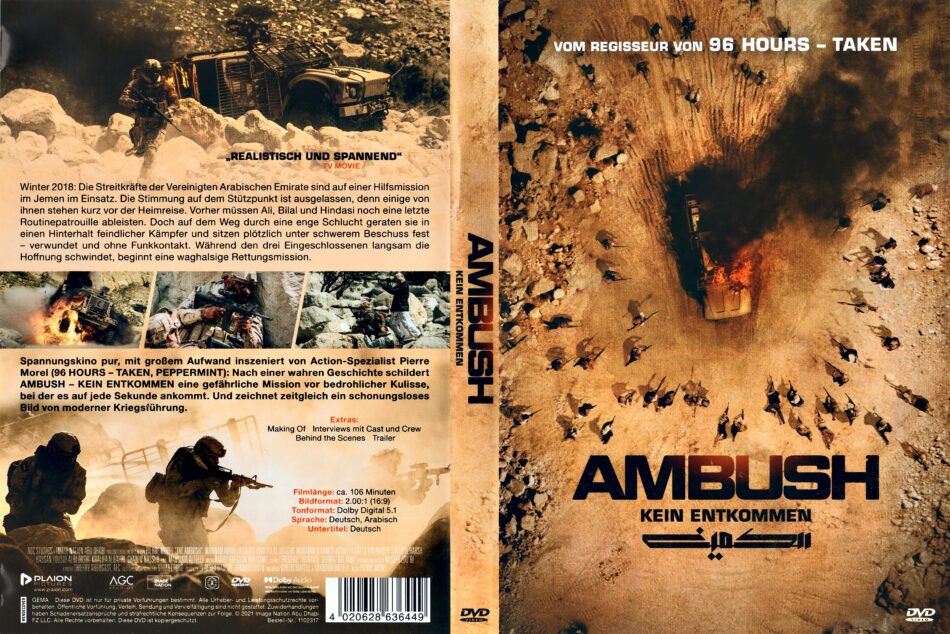 Ambush-Kein Entkommen R2 DE DVD Cover - DVDcover.Com