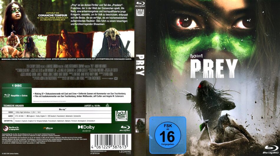 Prey dvd cover (2017) PAL PS4