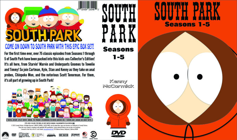 South Park Custom Multi-season R1 DVD covers - DVDcover.Com