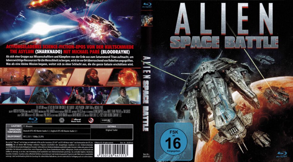 Alien Space Battle (2022) DE Blu-Ray Cover - DVDcover.Com