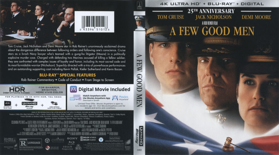 A Few Good Men 4K UHD Cover & Labels - DVDcover.Com