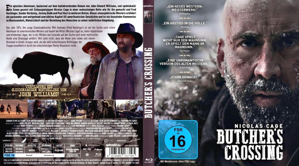Butcher's Crossing DE Blu-Ray Cover - DVDcover.Com