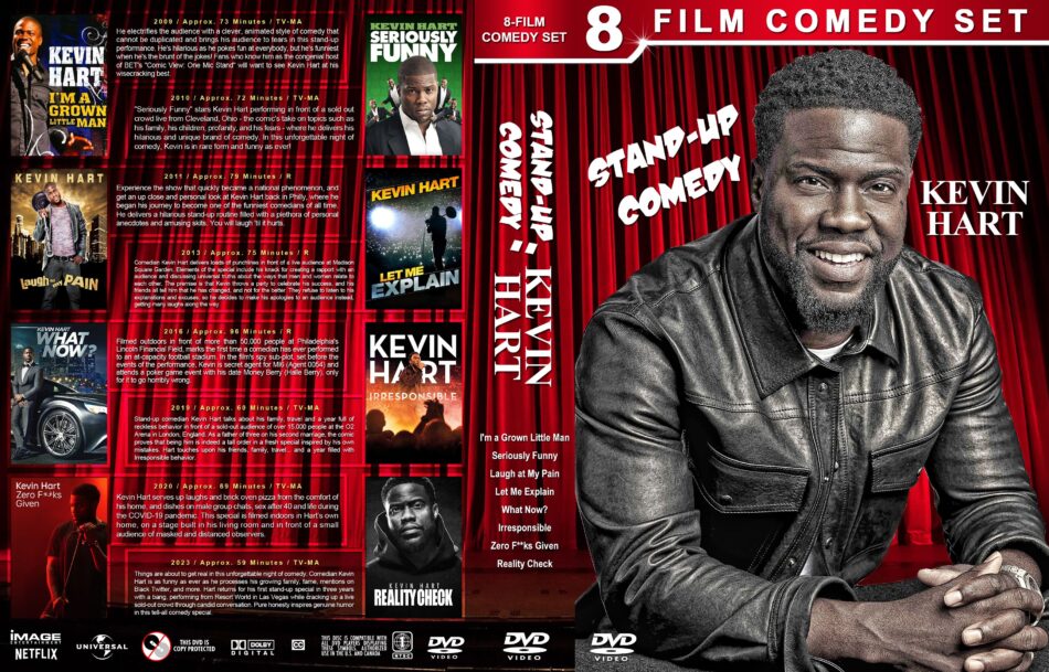 Kevin Hart Stand Up Comedy Collection R1 Custom DVD Cover & Labels ...