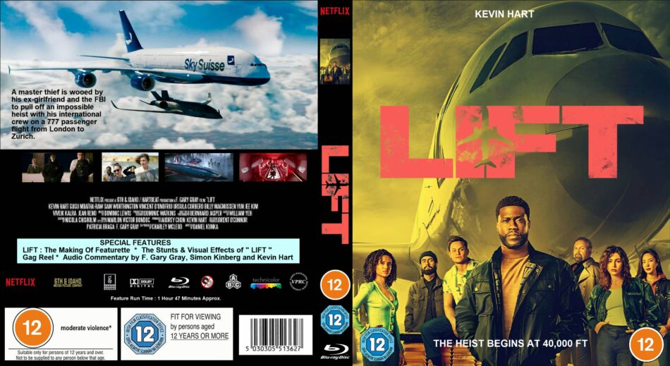 Lift (2024) Custom R2 UK Blu Ray Cover and Label - DVDcover.Com