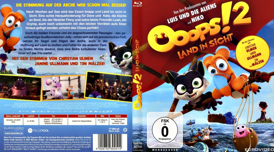Ooops! 2-Land in Sicht DE Blu-Ray Cover - DVDcover.Com
