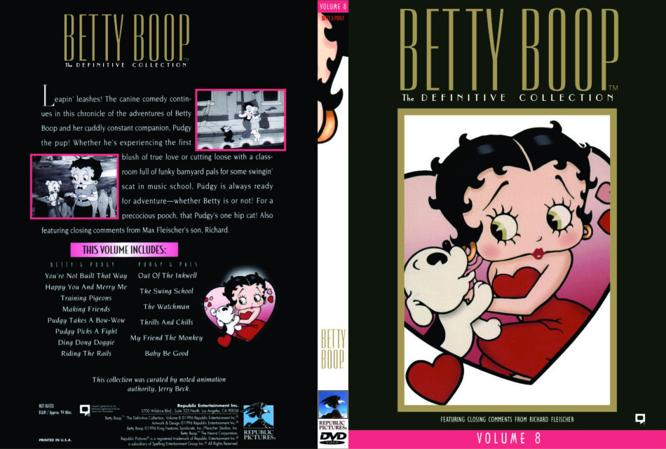 Betty Boop The Definitive Collection Volumes 5-8 Custom DVD Covers ...