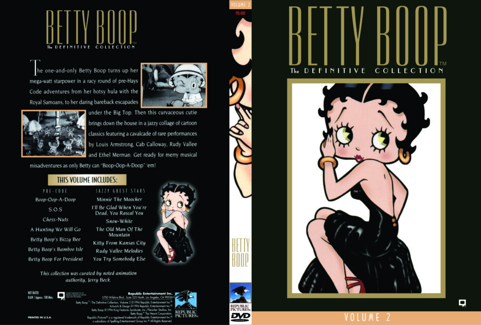 Betty Boop The Definitive Collection Volumes 1-4 Custom DVD Covers ...
