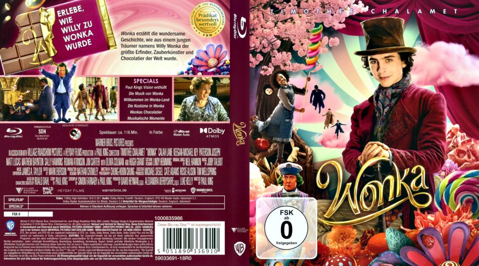 Wonka DE Blu-Ray Cover - DVDcover.Com