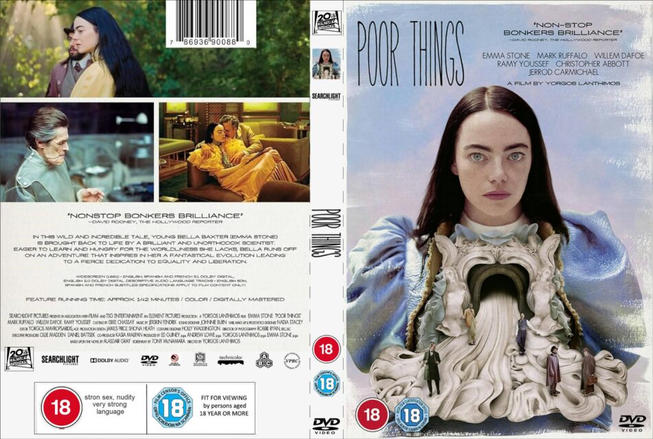 Poor Things (2023) R2 UK DVD Cover and Label - DVDcover.Com