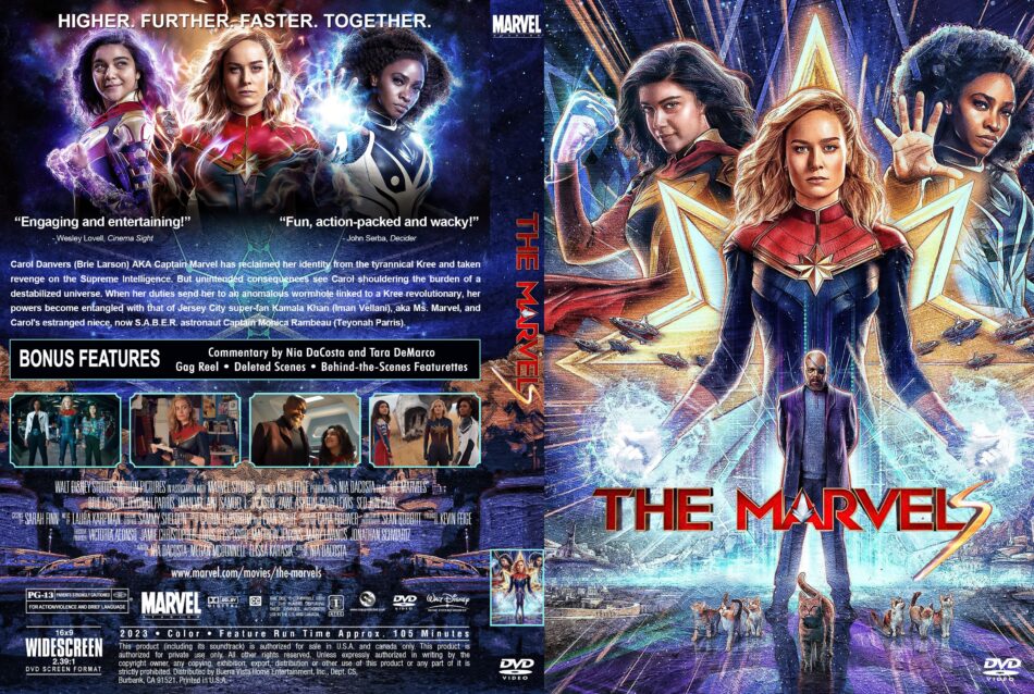 The Marvels (2023) R2 UK DVD Cover and Label - DVDcover.Com