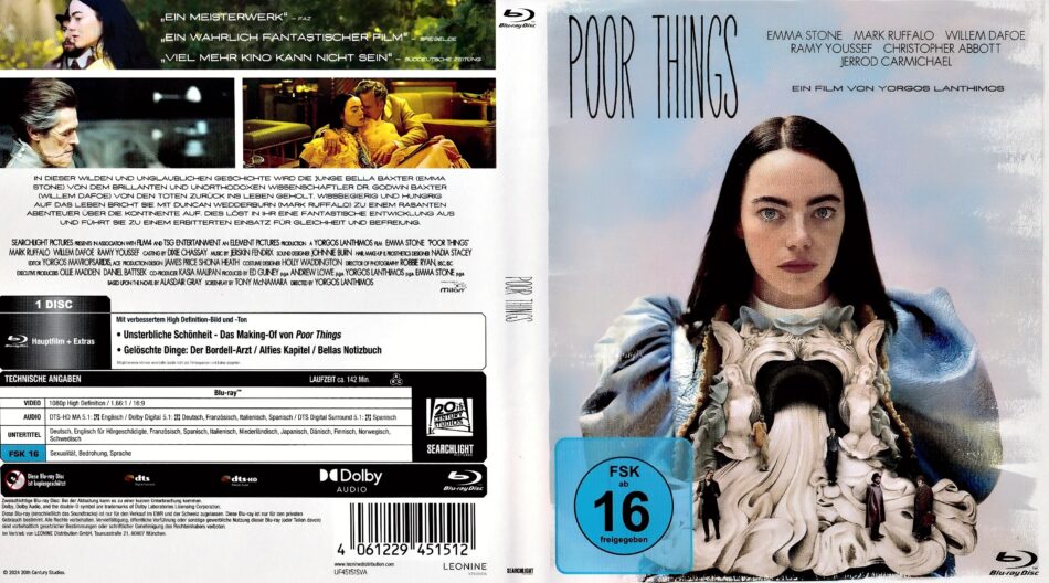 Poor Things DE Blu-Ray Cover - DVDcover.Com